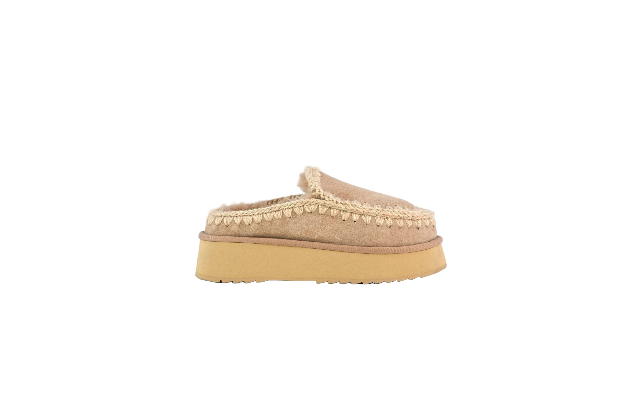 mou ESKIMO CLOG PLATFORM SUEDE